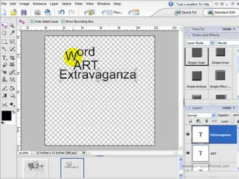 Digital Scrapbook Tutorial – Word Art | Digital Scrapbooking Tutorials