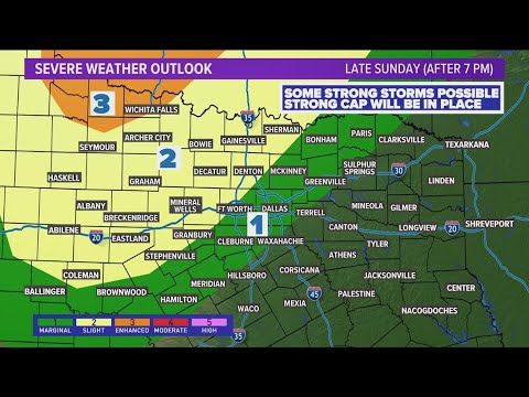 Slight risk of severe weather possible for North Texas this weekend