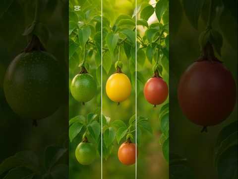 Colors of Passion Fruit 🥝 | gardenglows | #shorts