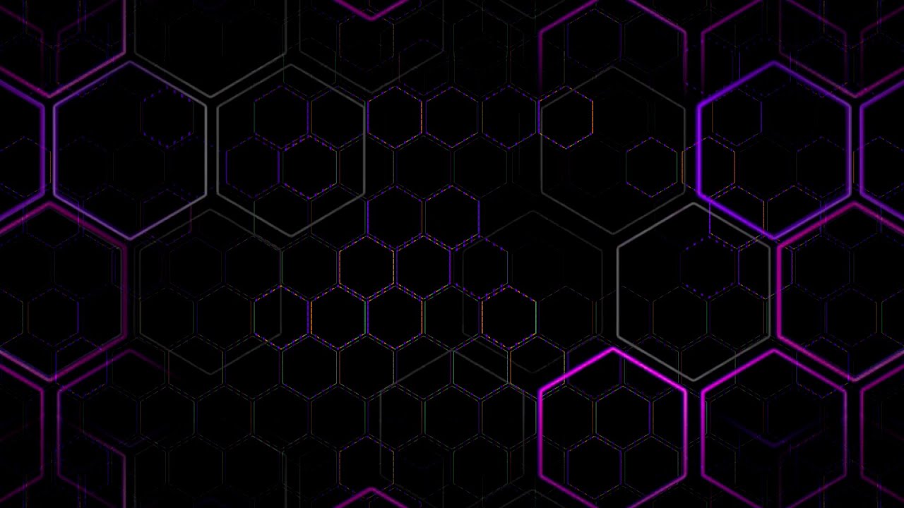 Dark Hexagons – Black Background Effect Loop | Free Download