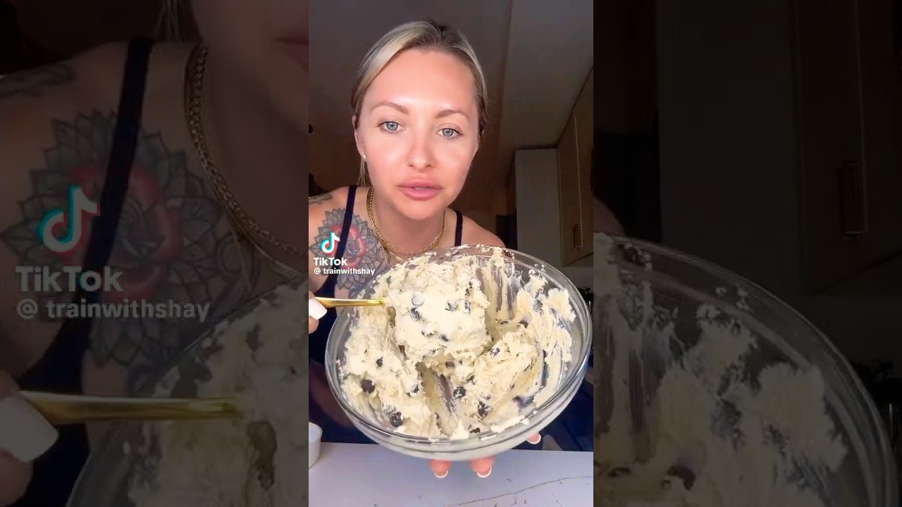 Trying the viral cottage cheese cookie dough… and I am SHOOKETH!! 🍪🍪🍪