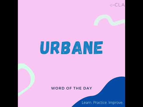 URBANE | Word meaning | Word of the Day 44