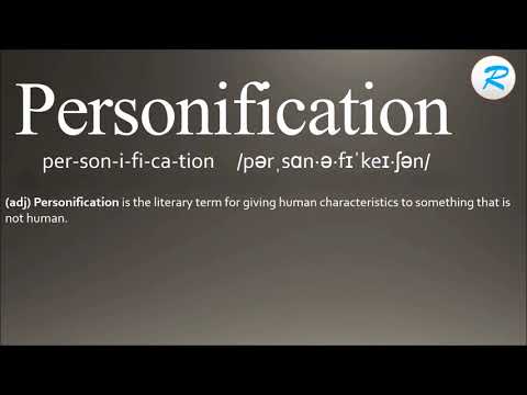 How to pronounce Personification
