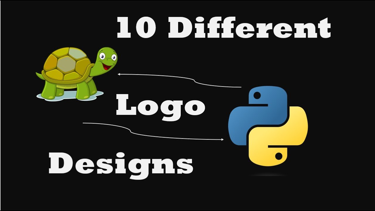 Creating 10 Different Logo Designs with Python Turtle Module