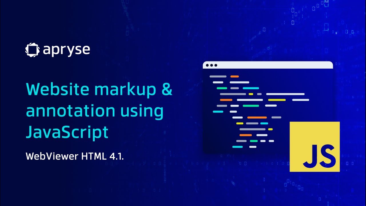 Website Markup & Annotation using JavaScript: WebViewer HTML 4.1.0