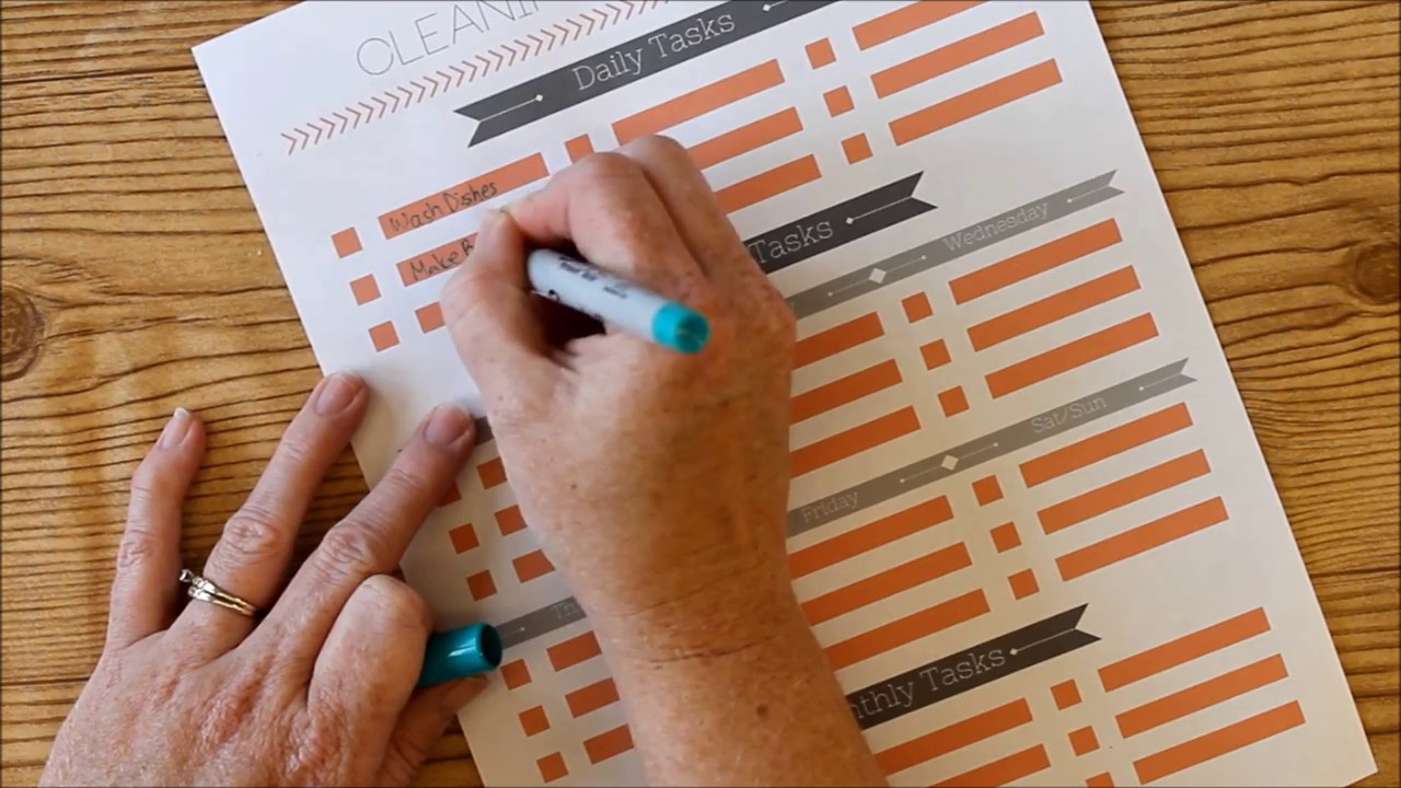 Free Printable Cleaning Checklist