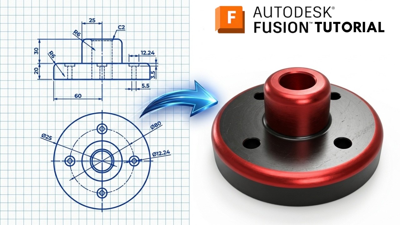 Fusion 360 From Zero | Beginner Step-by-Step Modeling Tutorial #27