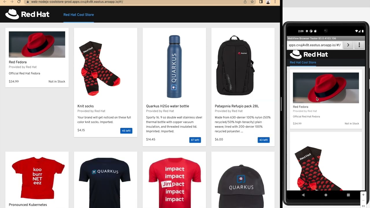 Automated + continuous deployment of mobile applications w/ Red Hat OpenShift Service on AWS (ROSA)