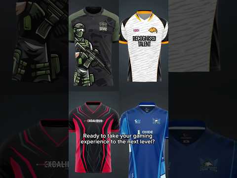 Why settle for standard? #esports #apparel #esportsjersey #gaming #brandedapparel
