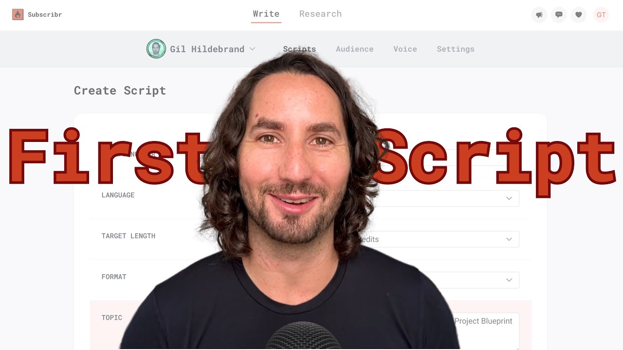 Writing your First AI Script (SubscribrAI Full Walkthrough)