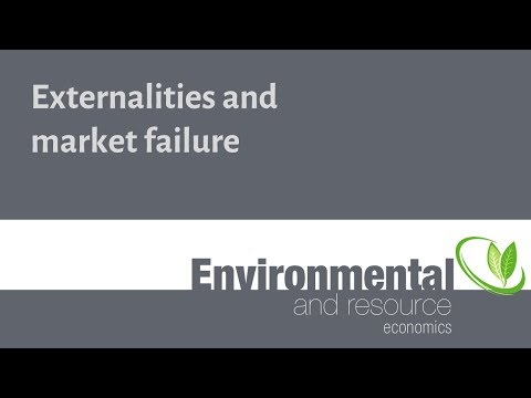 Externalities and market failure
