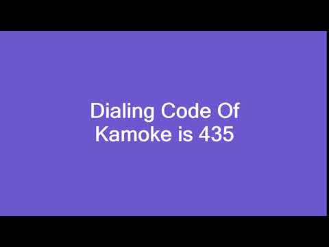 Dialing Code Of Kamoke is 435