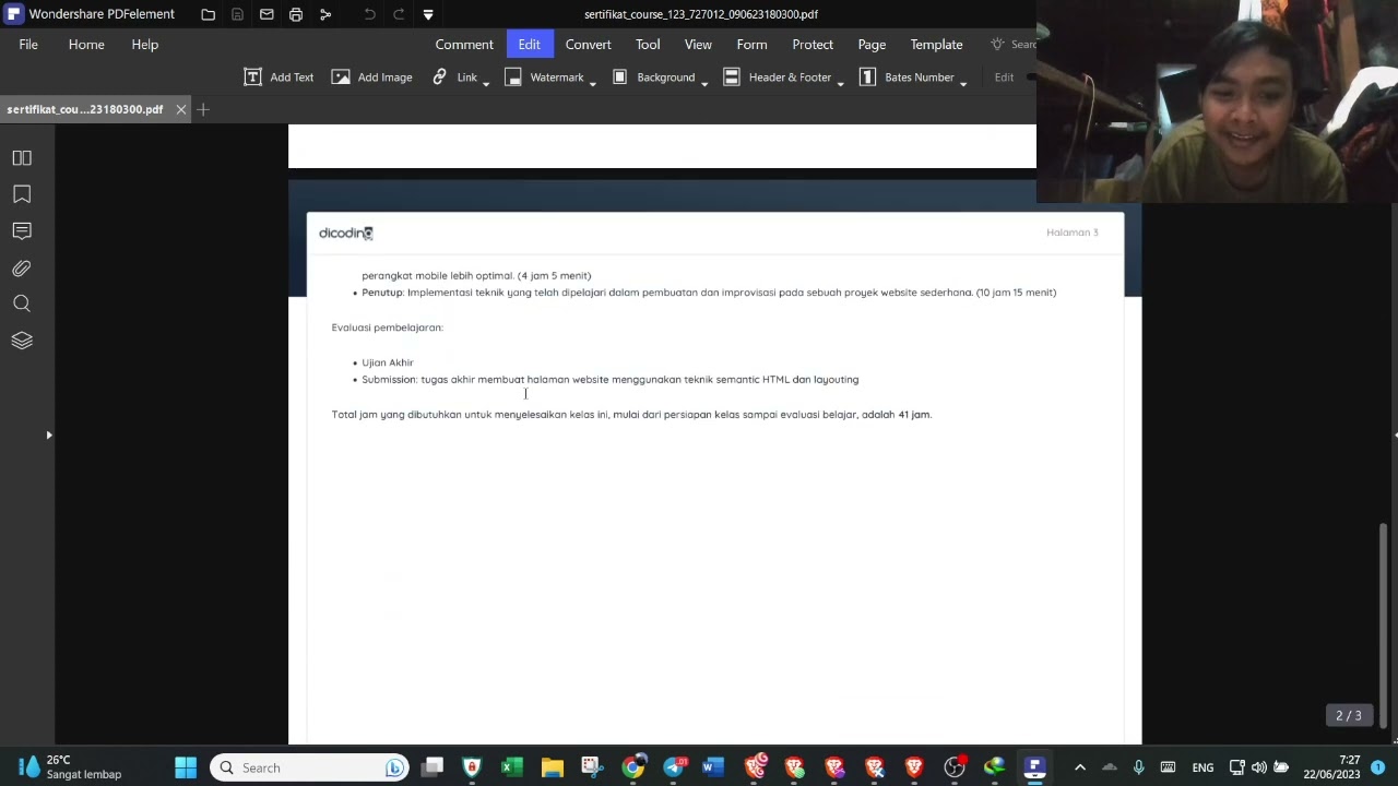 Hasil Tugas Akhir Belajar Dasar Pemrograman Web Dicoding