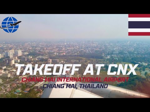 Takeoff at CNX Airport (Chiang Mai, Thailand)