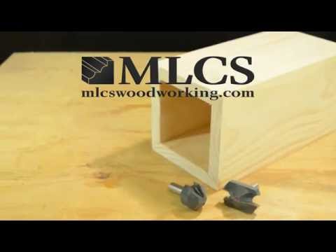 MLCS Woodworking Rabbeting Miter Joint 2pc Router Bit Set How to demo