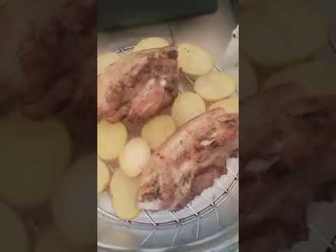 Pork belly in turbo oven with Potato#shorts #cravingsatisfied #youtubeshorts