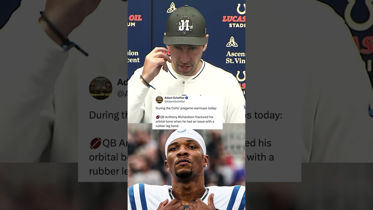 Colts HC Shane Steichen gave an update on Anthony Richardson's pregame injury