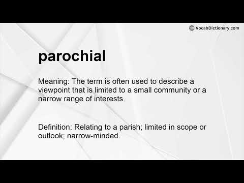 parochial Meaning