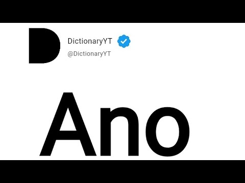 Ano Meaning in English