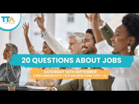 20 Questions About Jobs | The TEFL Academy