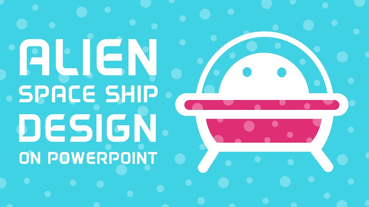 Alien Space Ship Design in PowerPoint