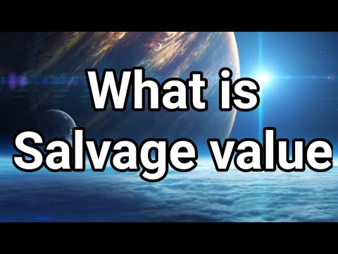 What is Salvage value. Urdu/ English