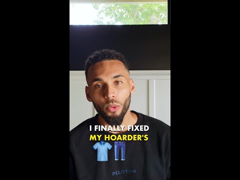 Goodbye 👋 HOARDERS wardrobe in 20 secs 🤯 #shorts