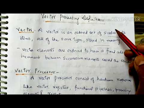 Vector processing definitions-ACA