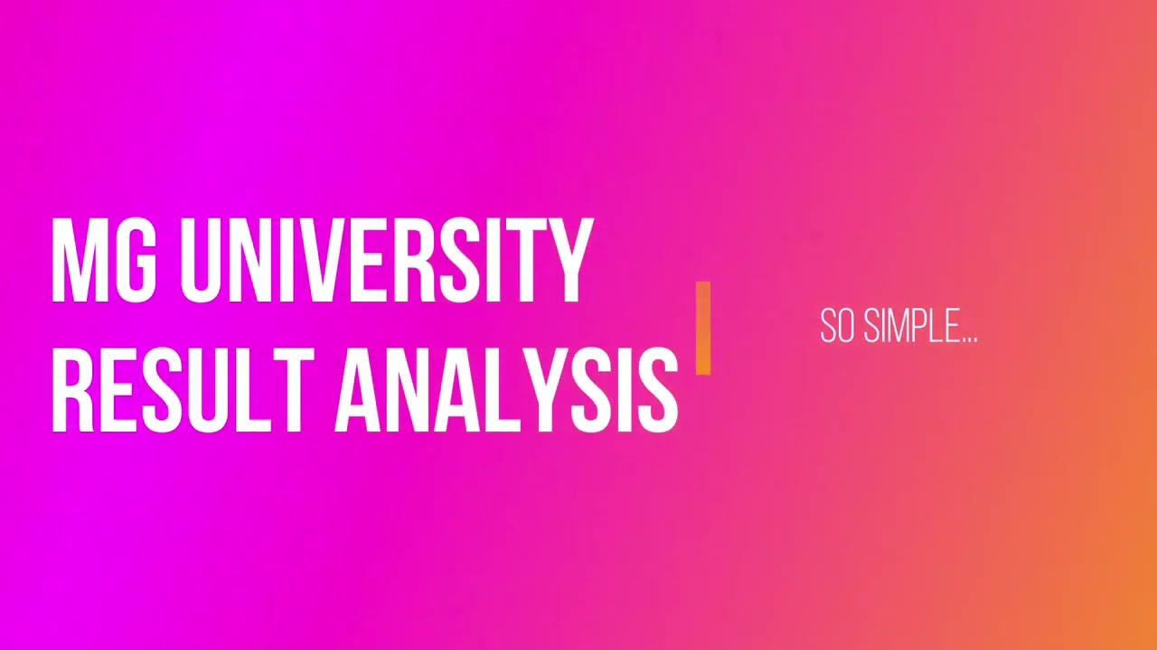 MG University Result Analysis - PDF to Excel