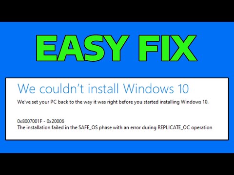 How To Fix Installation Failed in SAFE OS During REPLICATE OC Operation in Windows