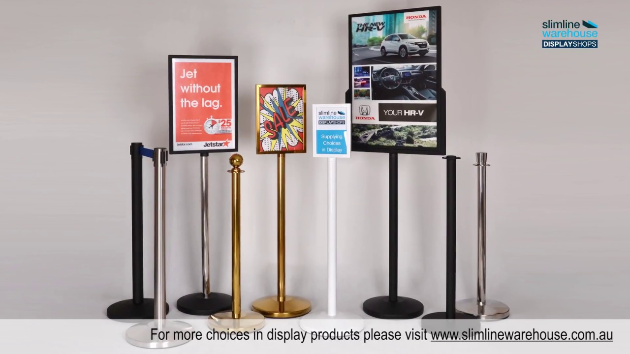A1 Black Poster Display Stand