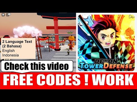 CODES Demon Slayer Tower Defense Simulator November 2021