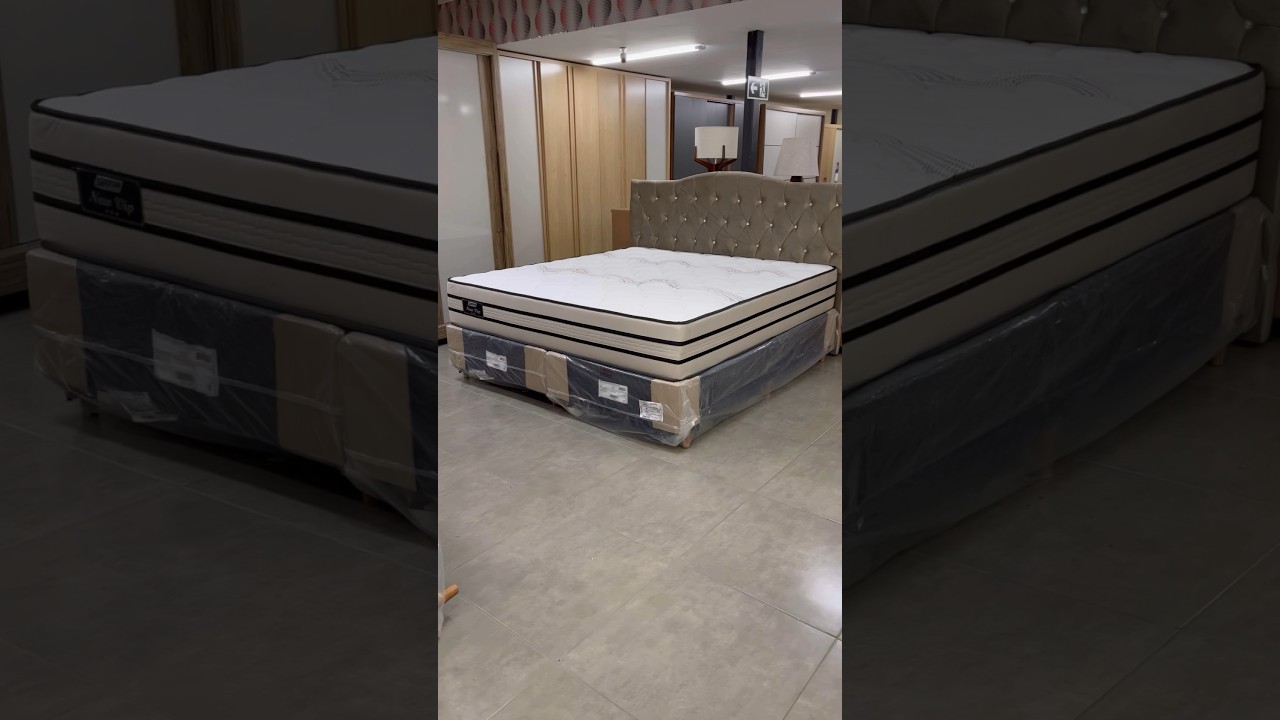 Conjunto Box King Size com Molas Ensacadas Soft Pillow e Tampo em Malha