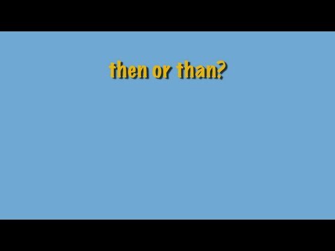 then or than
