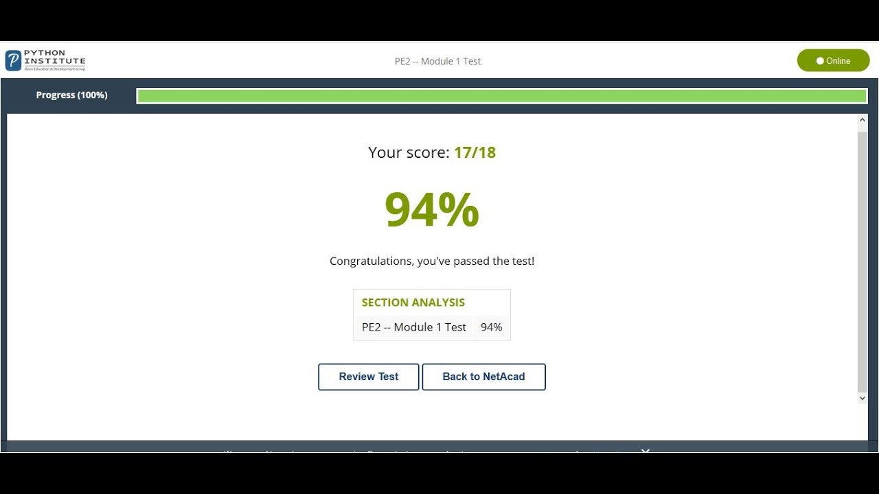 #CISCO , #PYTHON Essential 2 Module no. 1 Test - Answer