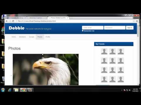 Learn Build a multi page Social Network Template using Bootstrap Part 8 - Mind Luster