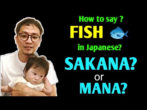 How to say "fish" in Japanese? Sakana (魚 ) or Mana (真魚)??