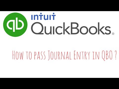 How to pass Journal Entry in QBO ?
