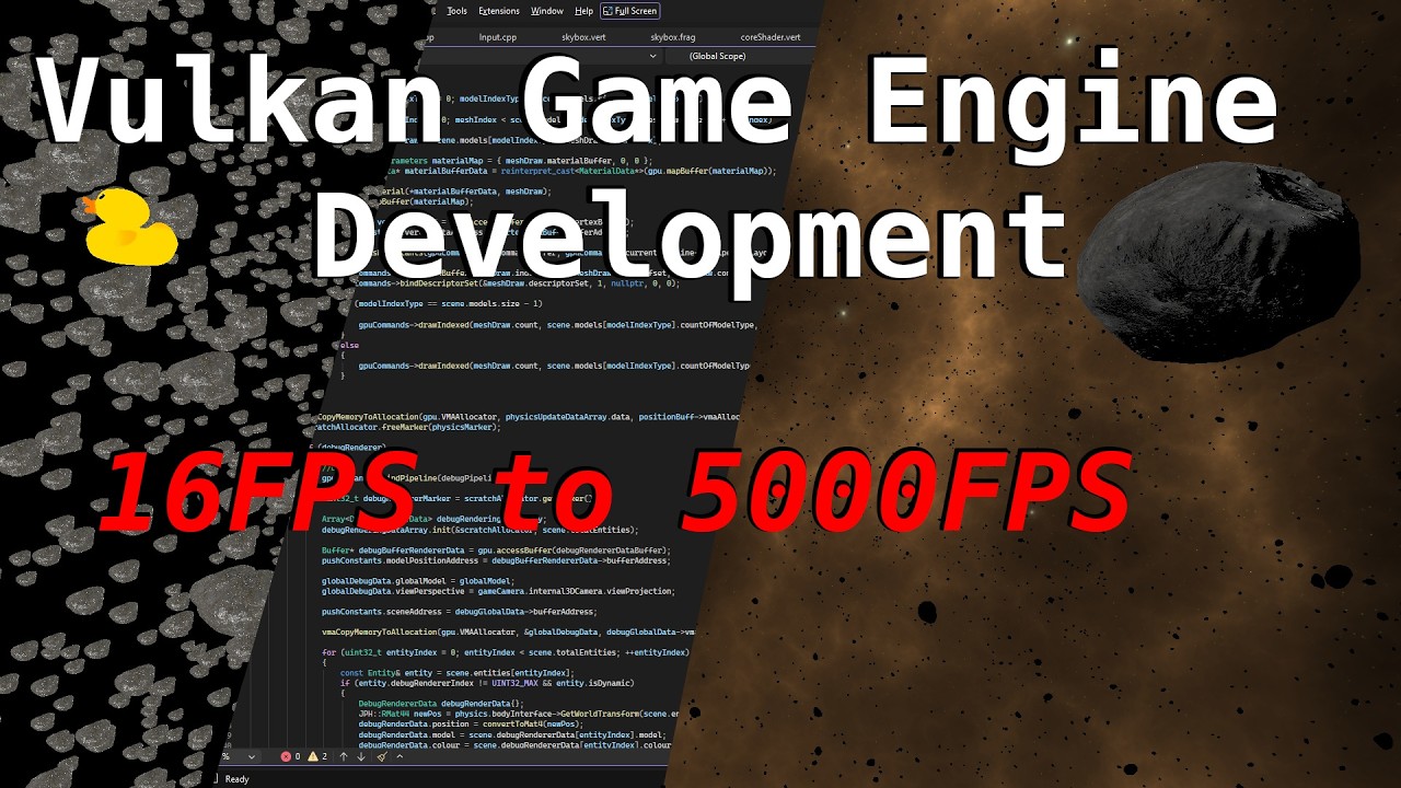 Vulkan Game Engine Development - 16FPS to 5000FPS