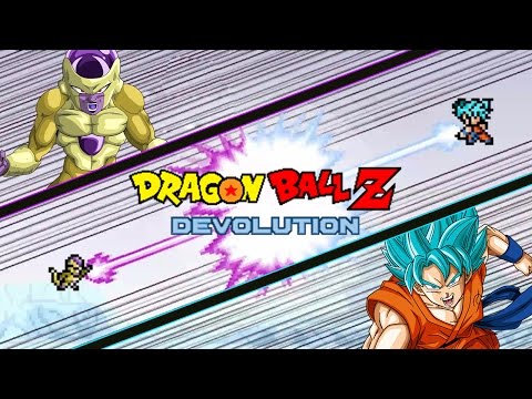 Dragon Ball Z Devolution: Super Saiyan God Super Saiyan Goku vs. Golden Frieza!