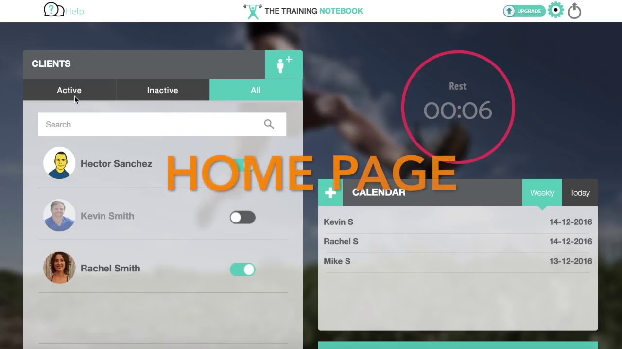 Home page of The Training Notebook