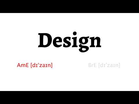 How to Pronounce design in American English and British English