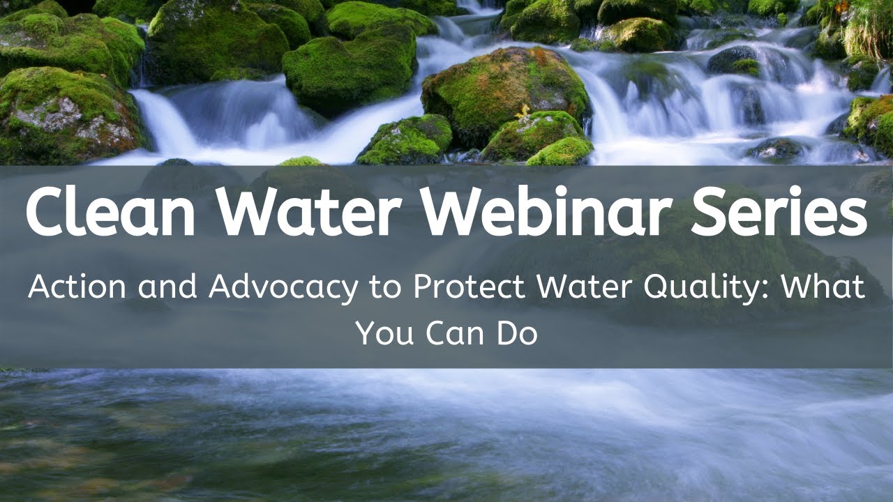 Action and Advocacy to Protect Water Quality: What You Can Do
