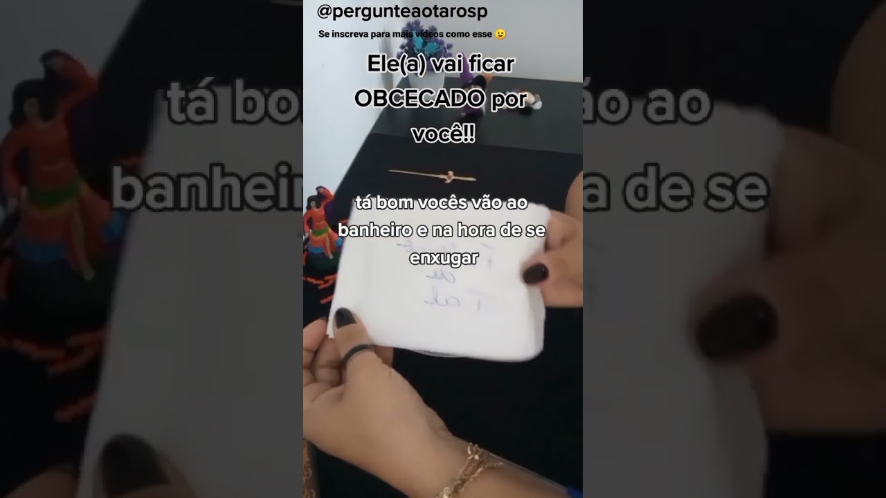 Ele(a) vai ficar obcecado por você!!  #magia #simpatia #amor #pergunteaotarosp #tarot #amarração