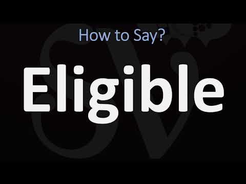 How to Pronounce Eligible? (CORRECTLY)