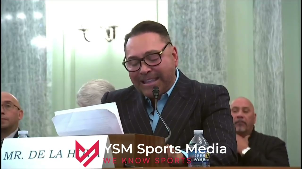 Oscar De La Hoya UNLEASHES on Dana White & Zuffa boxing during Ali Act Hearings