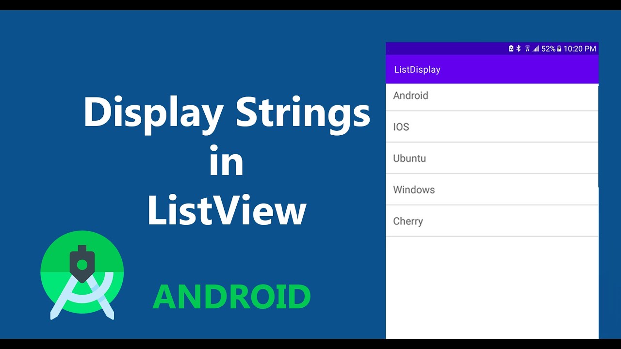 Android ListView - Display simple List