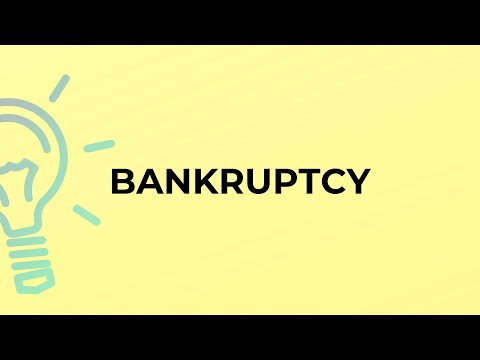 What is the meaning of the word BANKRUPTCY?