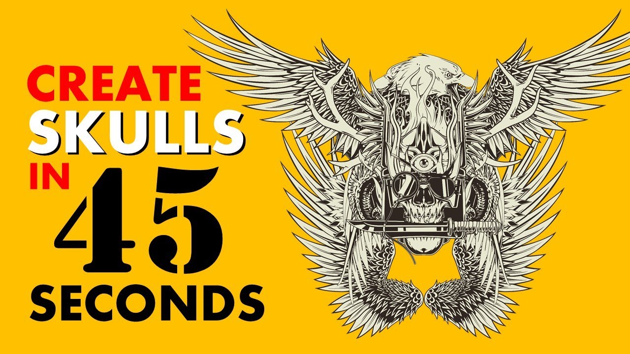 SKULL CREATOR TOOL Walkthrough - Create Skulls For Print on Demand Easily!