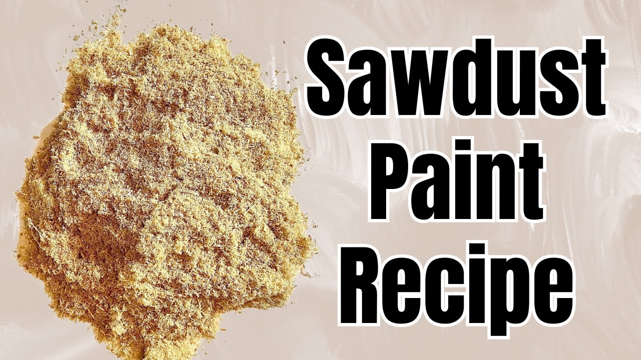 How to Make Textured Paint with Sawdust / Easy DIY Tutorial